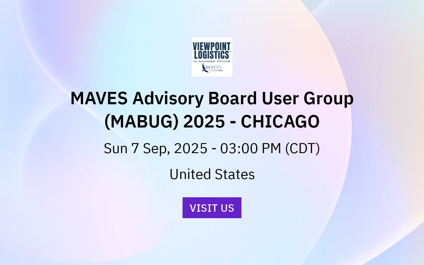 MAVES Advisory Board User Group (MABUG) 2025 - CHICAGO